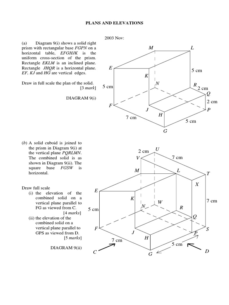 Plans and Elevations Nov 2003 To 2007 | PDF | Rectangle | Geometric Shapes