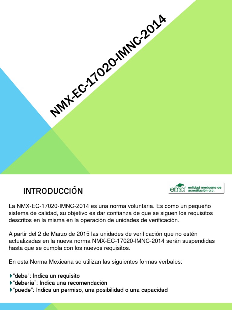 NMX Ec 17020 Imnc 2013 | Descargar gratis PDF | Calidad (comercial ...