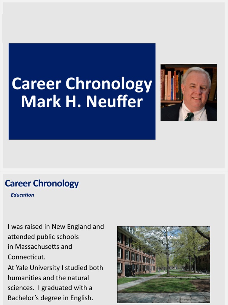 Career Chronology Mark H. Neuffer | PDF | Cognition