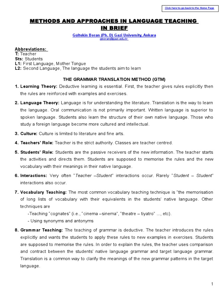 Elt Methods Together | PDF | Second Language | Reading (Process)