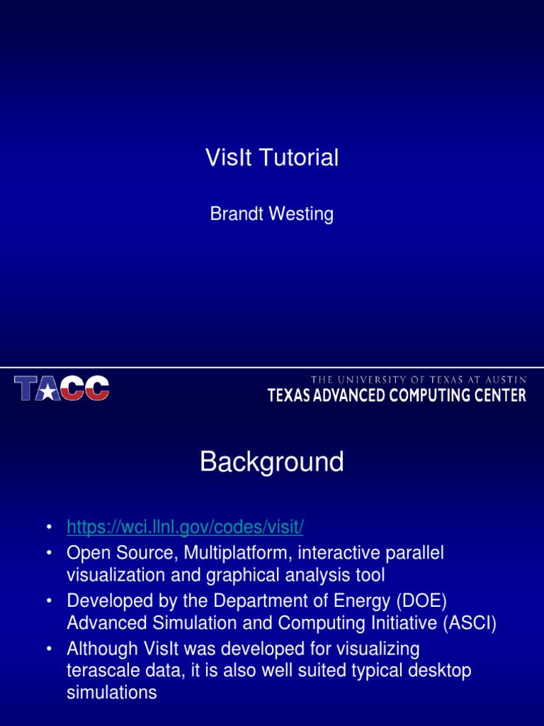Visit Tutorial | PDF | Scientific Modeling | Computer Graphics
