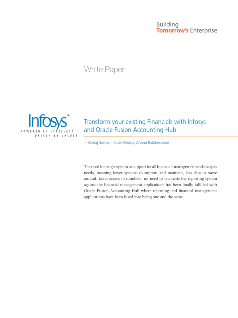 Oracle Fusion Accounting Hub Pdf Oracle Corporation Business Intelligence