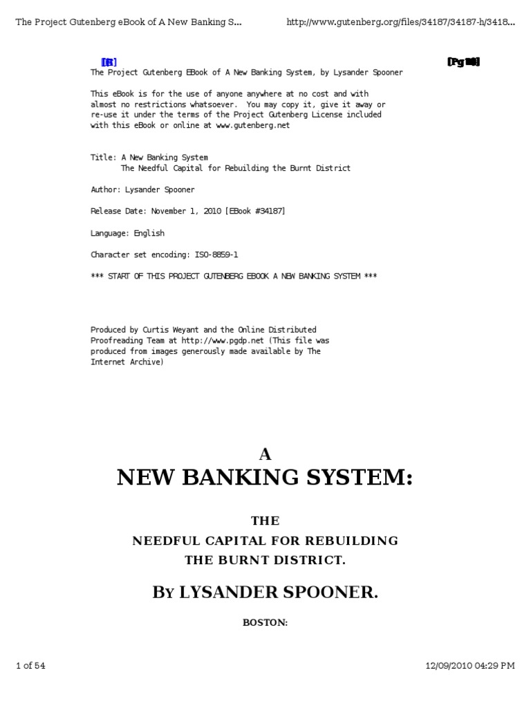 A New Banking System | PDF | Money | Value (Economics)