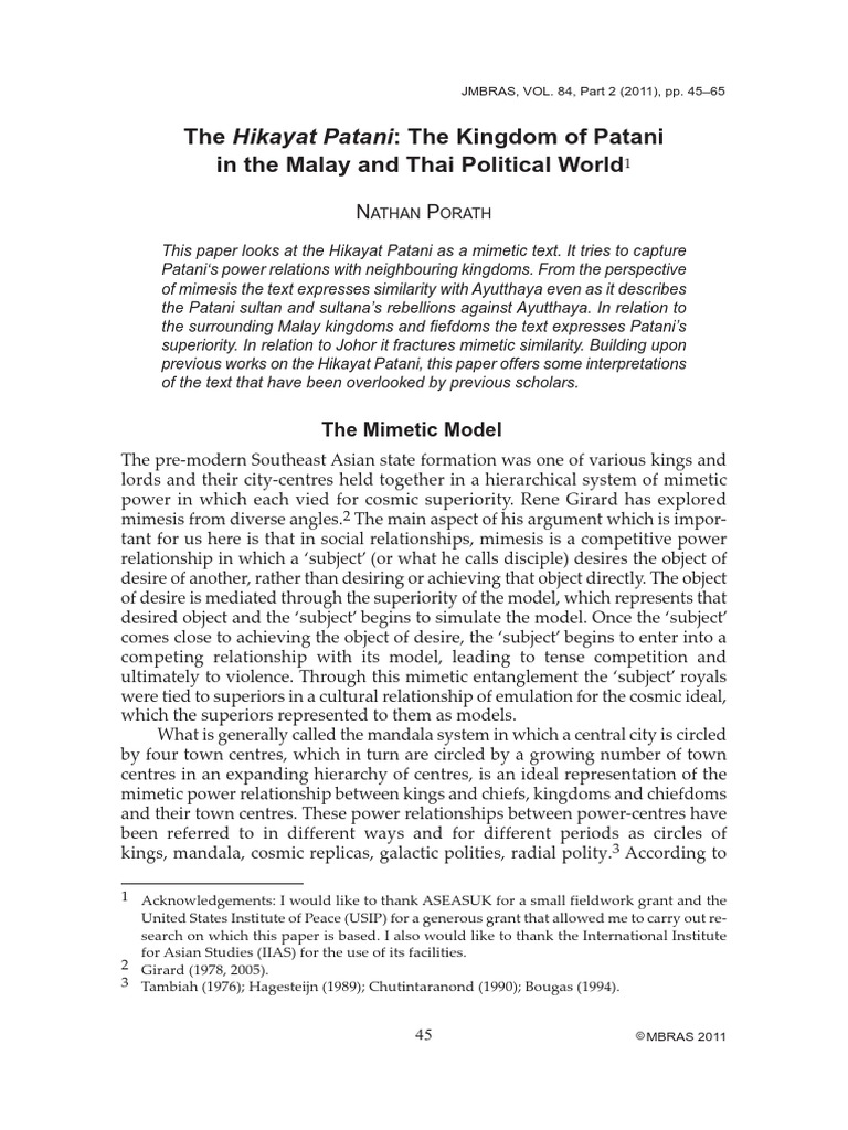 Porath, N. (2011) - The Hikayat Patani - The Kingdom of Patani in The ...
