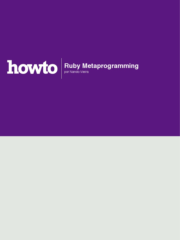 Ruby Metaprogramming | PDF