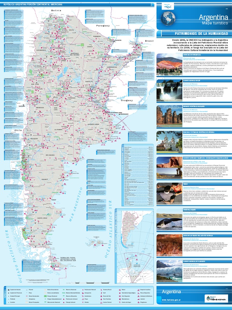 Mapa Turístico de Argentina | PDF | Naturaleza