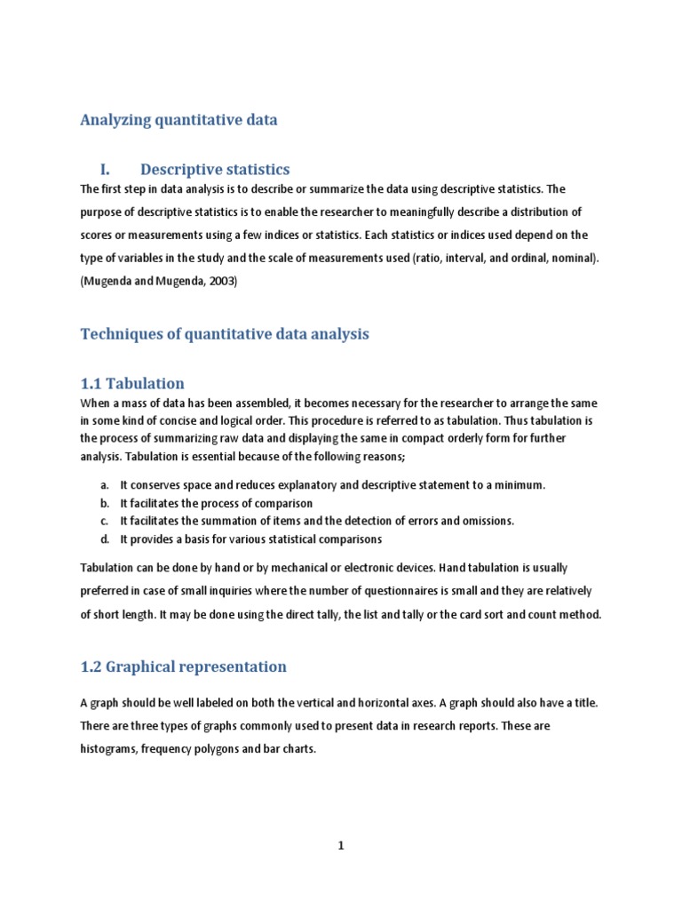 Quantitative Data Analysis Assignment (Recovered) | PDF | Analysis Of ...