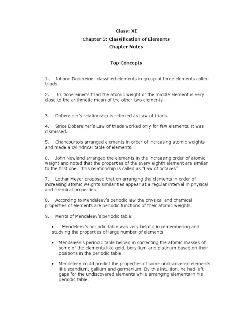 Classification of Elements | PDF | Ion | Periodic Table
