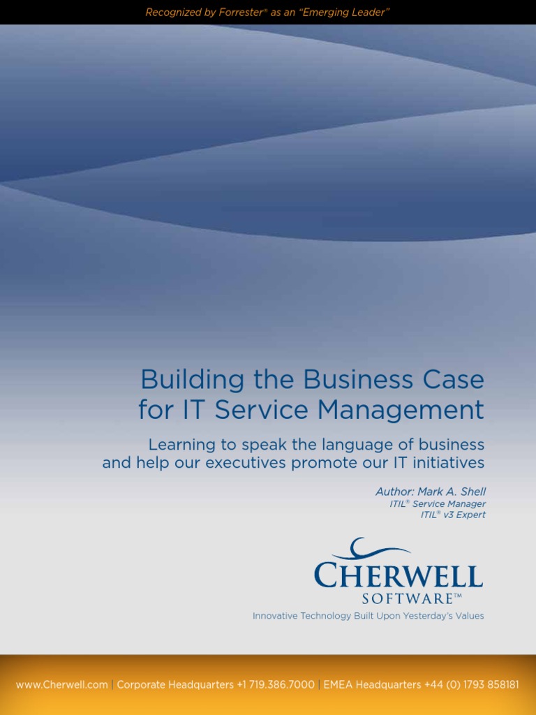 Build A Business Case For Itsm | PDF | Net Present Value | Capital ...