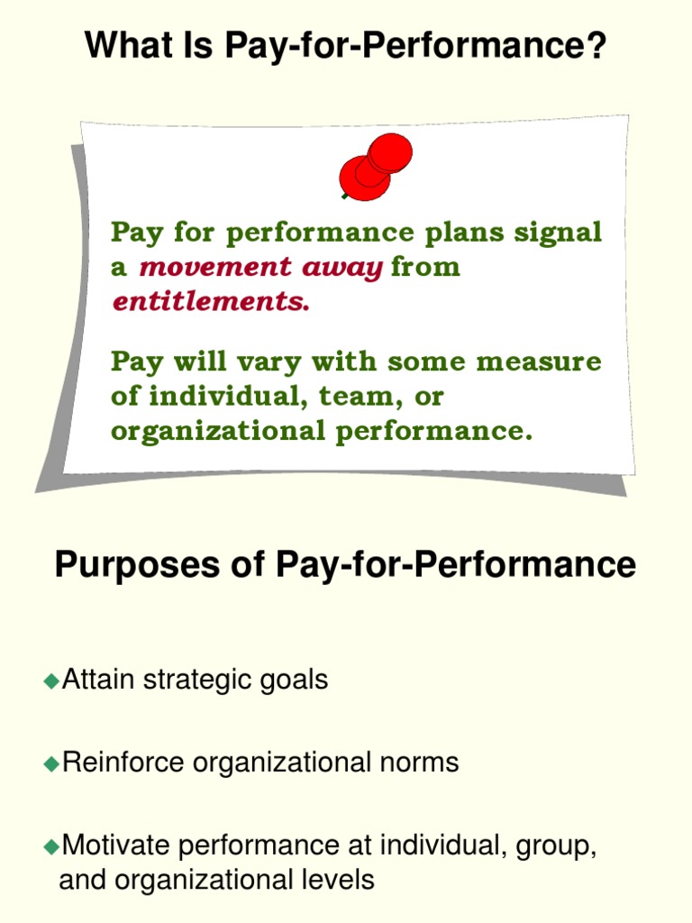 Pay For Performance Plans | PDF | Profit (Accounting) | Incentive