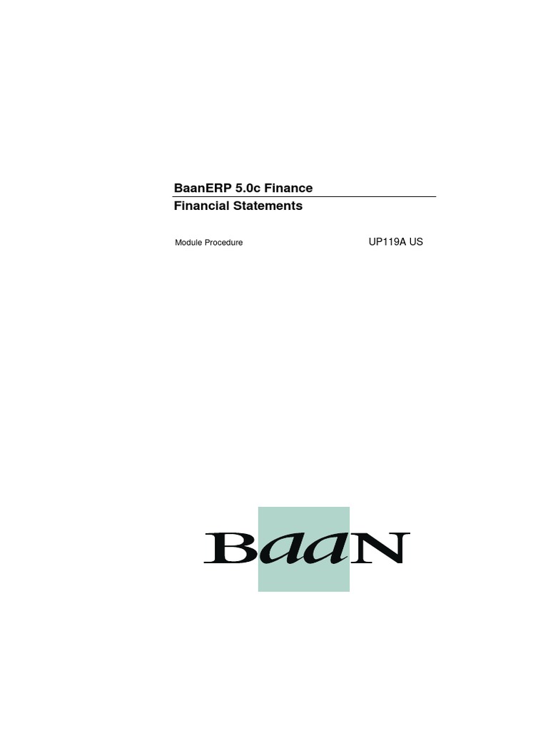BAAN Document | PDF | Computing | Software