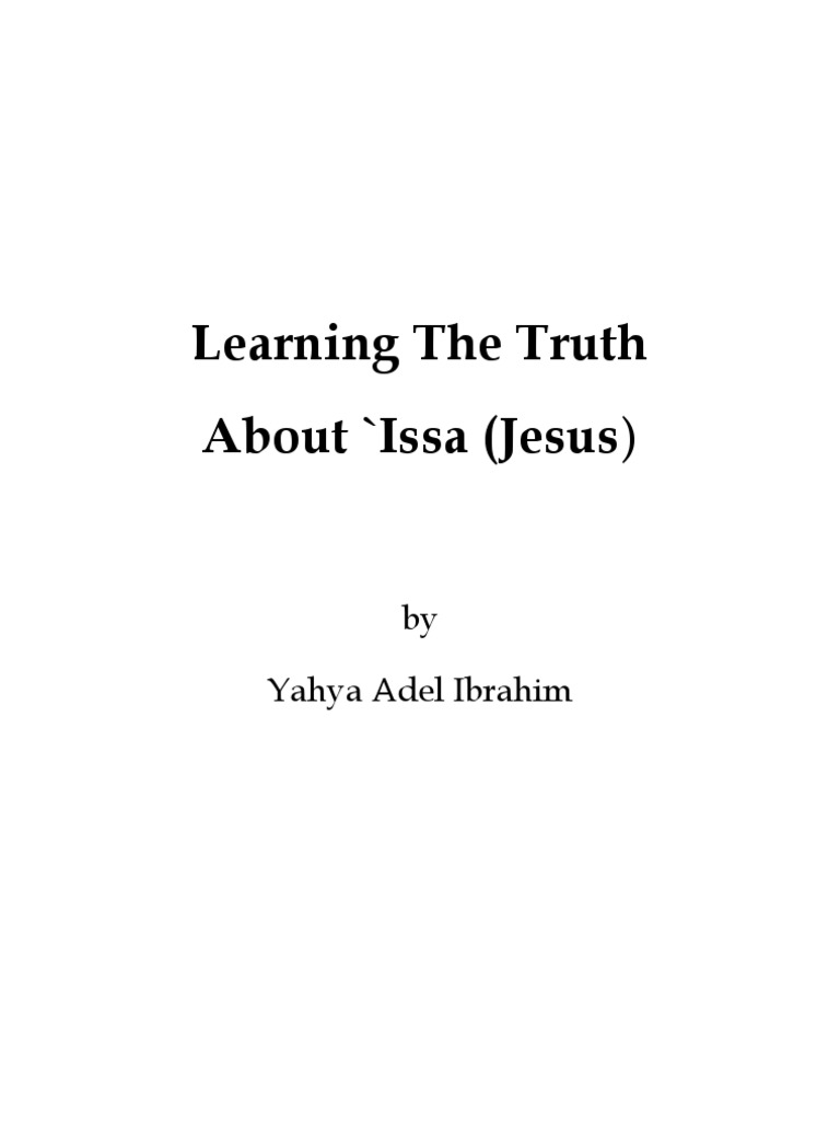 Learning The Truth About Issa (Jesus) PBUH | PDF | Prophets And ...