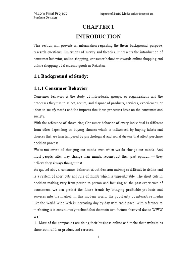 Impacts of Social Media Advertisement On Purchase Decision | PDF ...