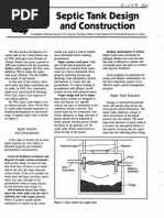 Design of septic tank based on IS Codes-is.2470.1.1985 | Sewage Treatment | Septic Tank