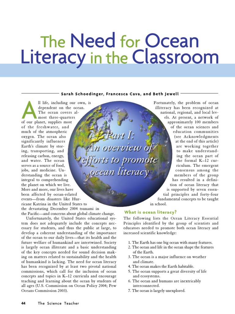 Ocean Literacy for Educators | PDF | Systems Ecology | Environmental ...