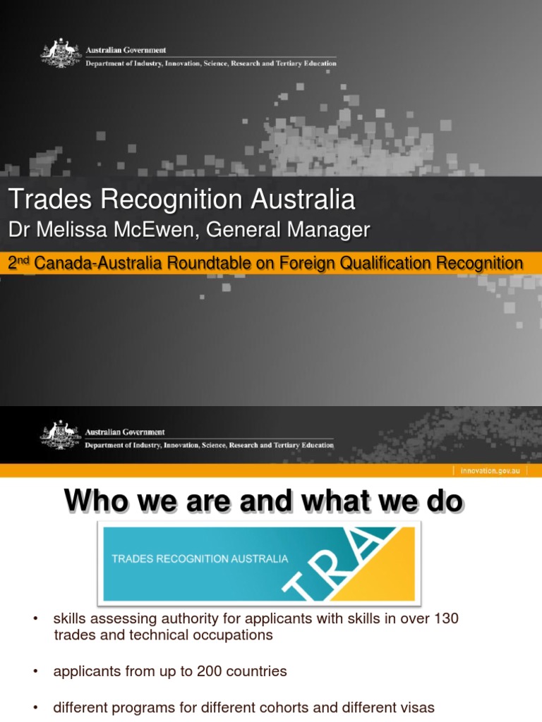 Trades Recognition Australia | PDF | Labour | Employment