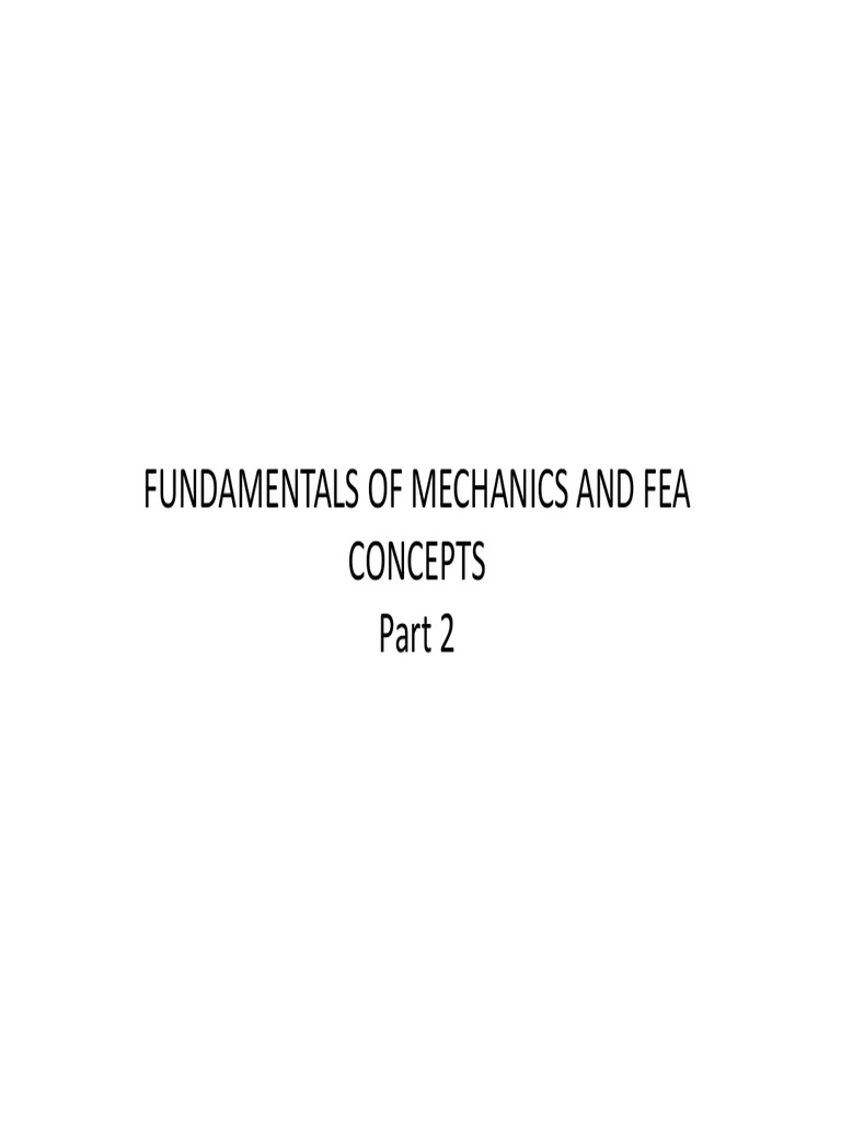 Fundamentals of Mechanics Part 2 | PDF | Newton's Laws Of Motion | Inertia