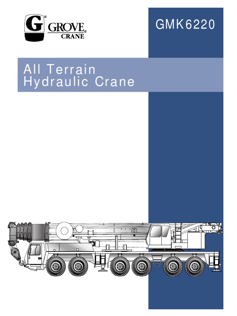 GMK 6220 | PDF | Crane (Machine) | Transmission (Mechanics)