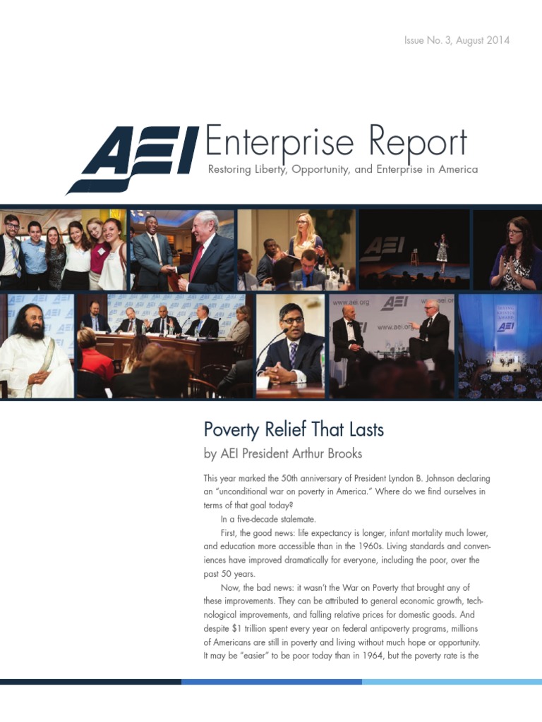 AEI Enterprise Report | PDF | American Enterprise Institute | Poverty