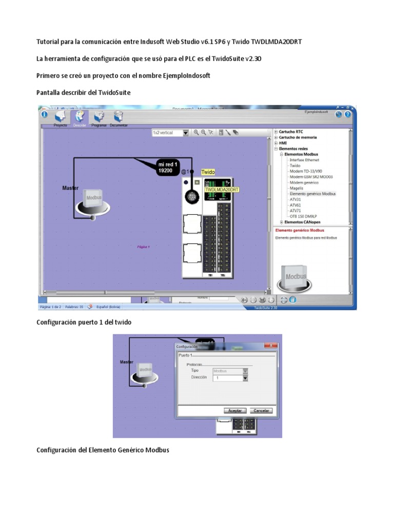 Tutorial para La Comunicación Entre Indusoft Web Studio v6 | PDF ...