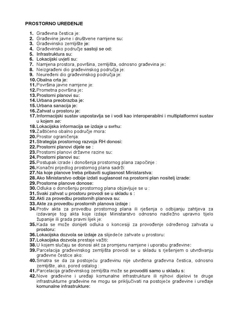 Aispit2ispitna Pitanja Za Polaganje Strucnog Ispita Agent Neretnina | PDF