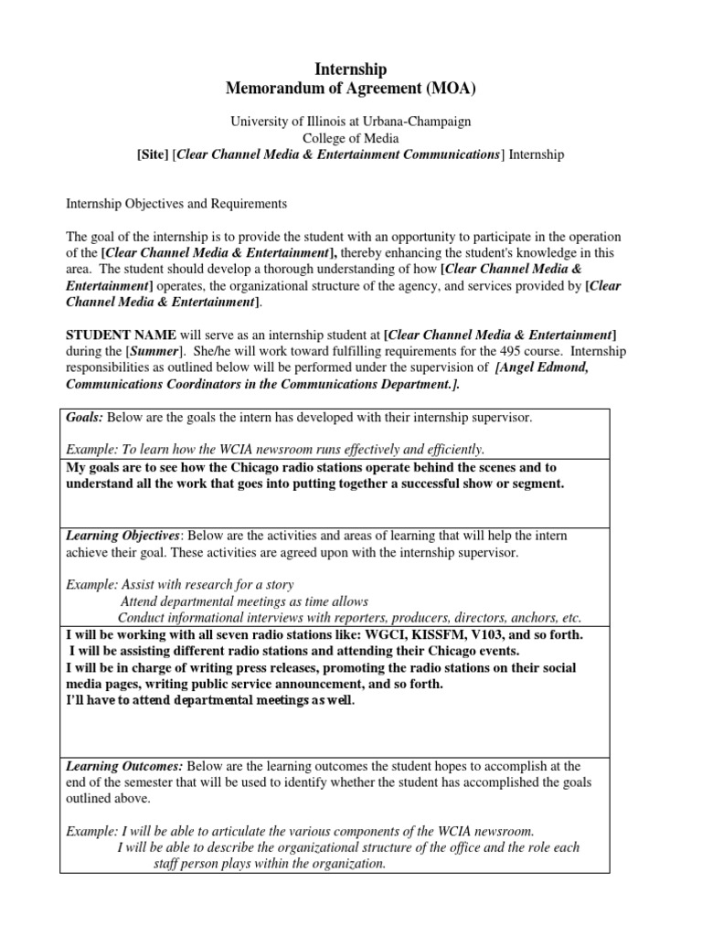 Internship Moa | PDF | Internship | Job Hunting