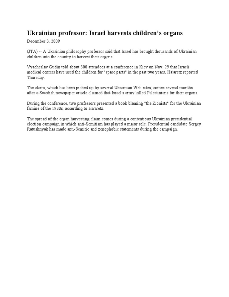 Ukrainian Professor | PDF