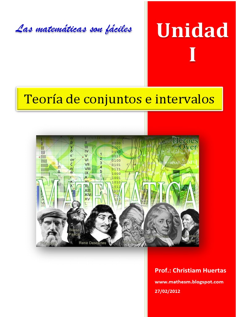 Conjuntos e Intervalos | PDF | Intervalo (Matemáticas) | Conjunto (Matemáticas)