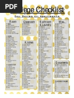 College Hostel Essentials Checklist | PDF