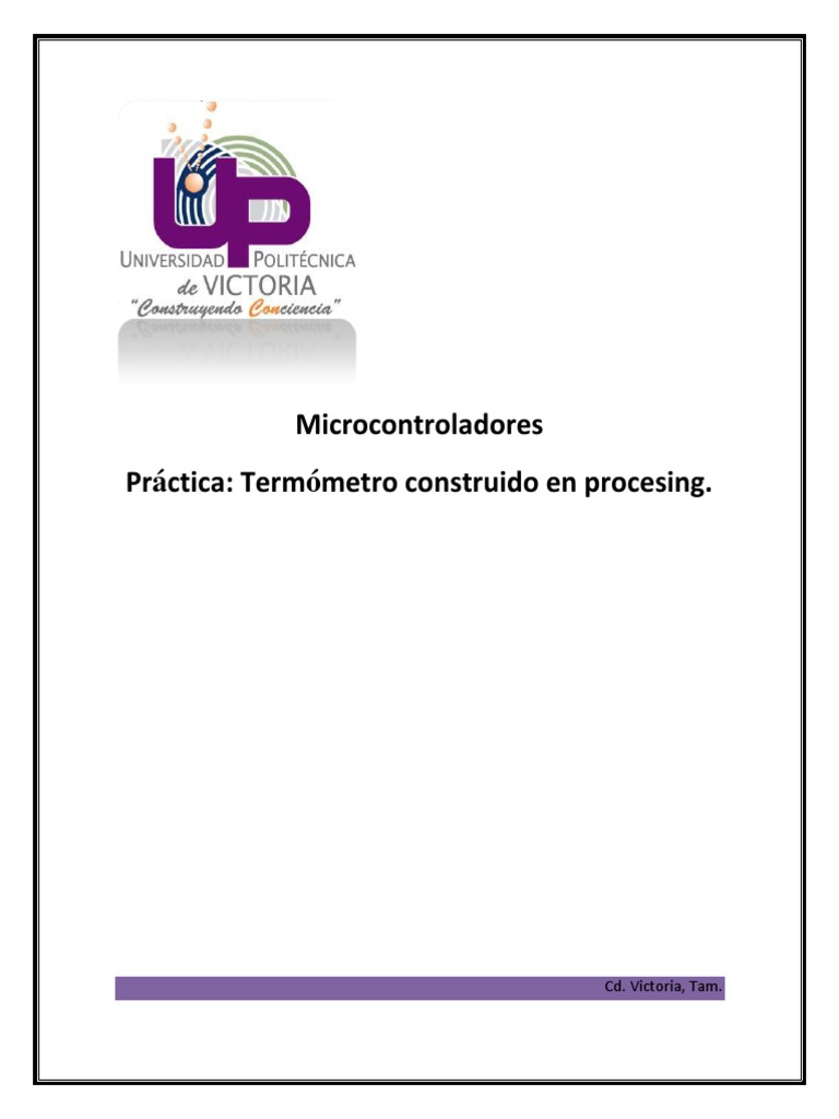 Reporte Practica Processing - Temperatura | PDF | Arduino | Informática