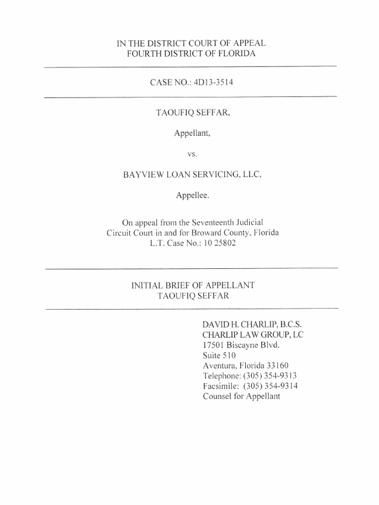 2014.03.13 Initial Brief | PDF | Hearsay | Evidence (Law)