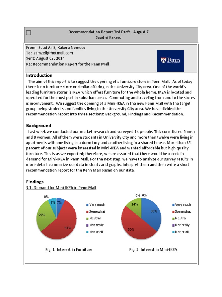 Recommendation Report 3rd Draft | PDF | Online Shopping | Business