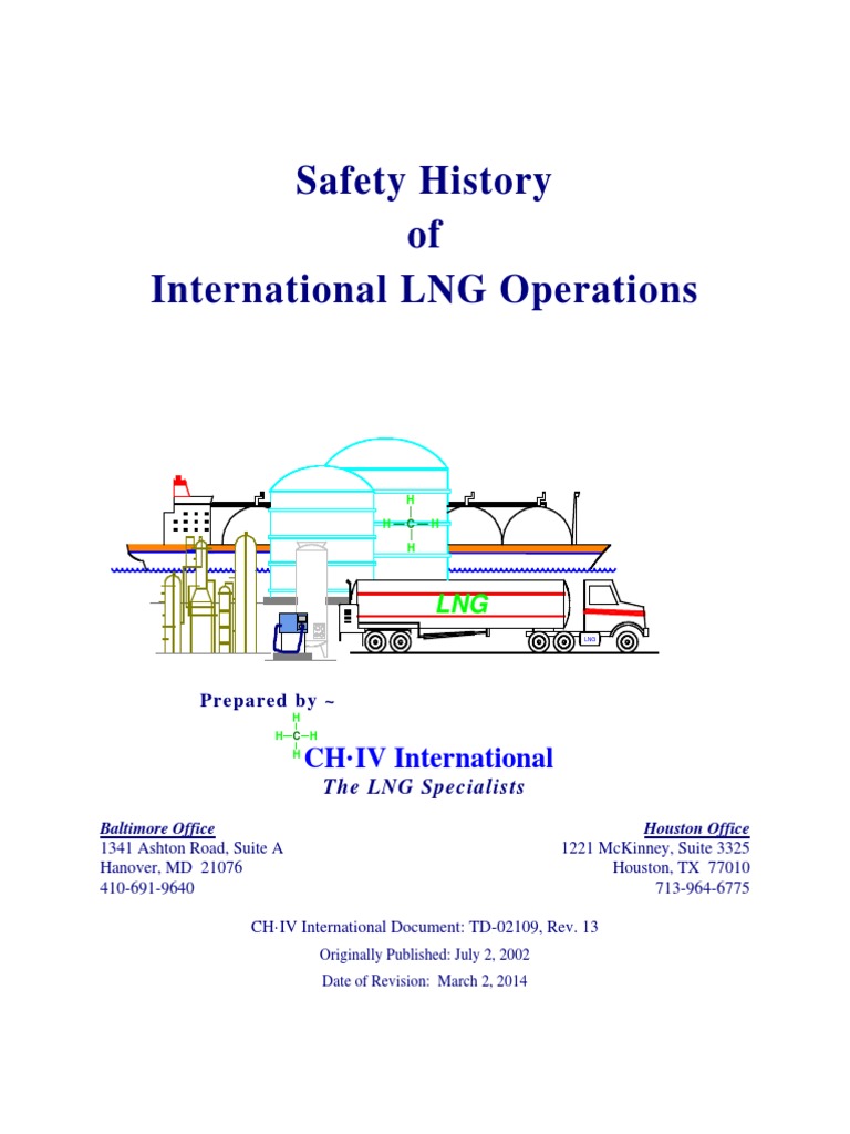 Safety History of International LNG Operations (Mar 2014) | Liquefied ...
