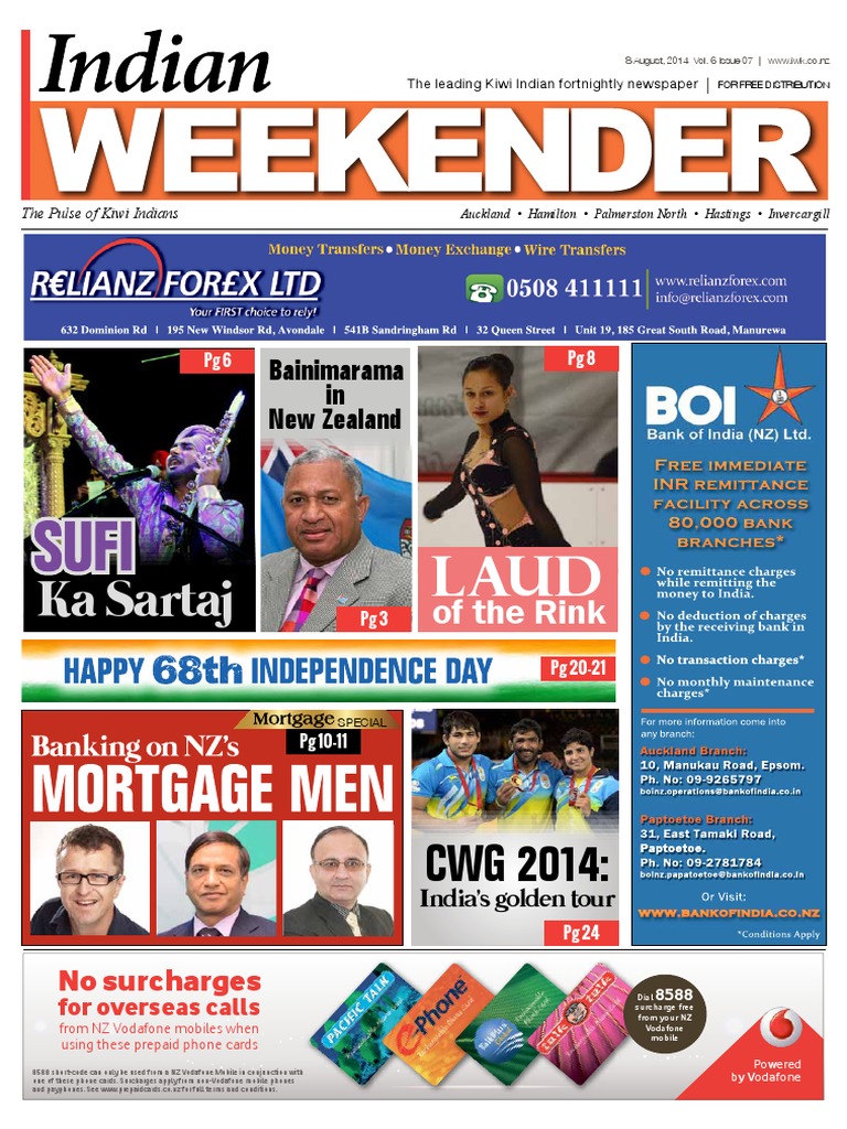 Indian Weekender Vol. 6 Issue 7 - 08-Aug-2014 | PDF | Fiji | Interfaith ...