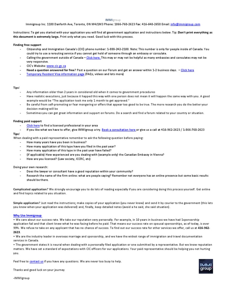 Temporary Resident Visa Package 70 Pages | PDF | Travel Visa | Academic ...
