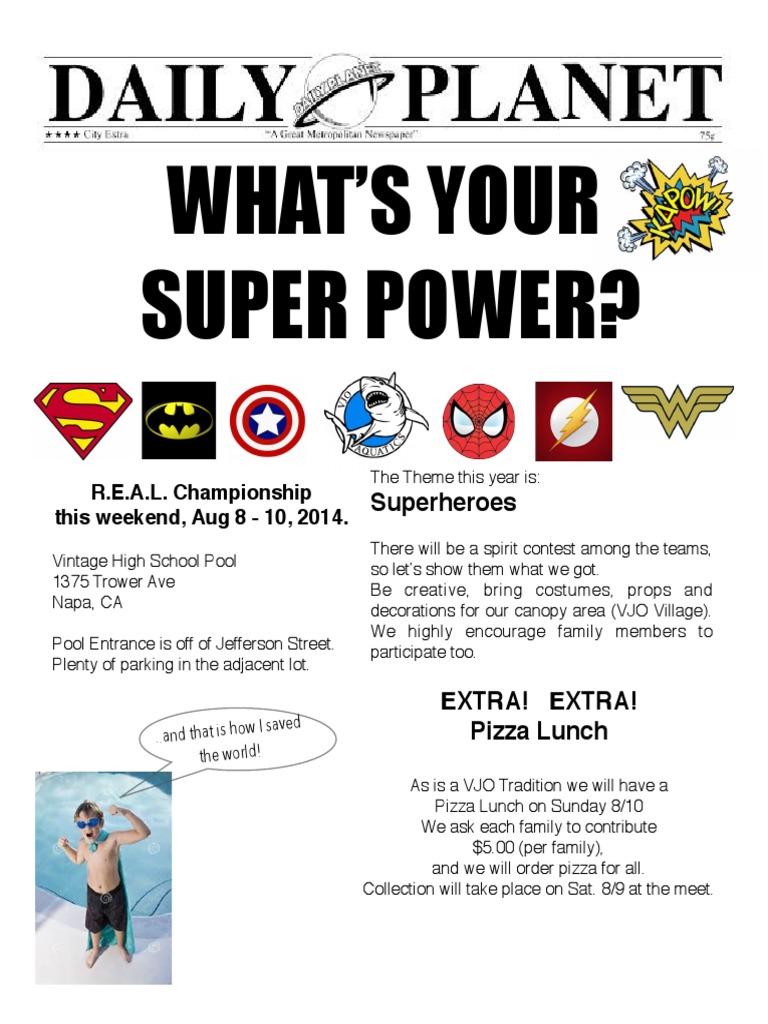VJO REAL Superhero Flyer | PDF