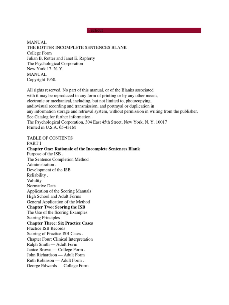 Manual Risb | PDF | Validity (Statistics) | Test (Assessment)