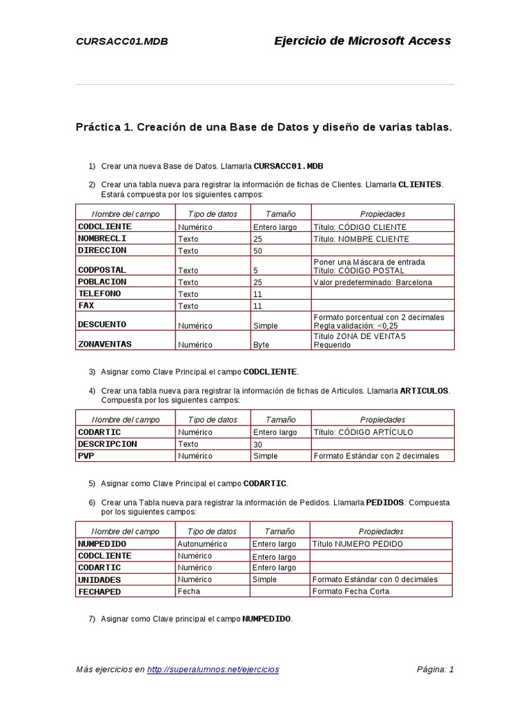 Ejer Acces Pdf Active X Data Objects Tabla Base De Datos