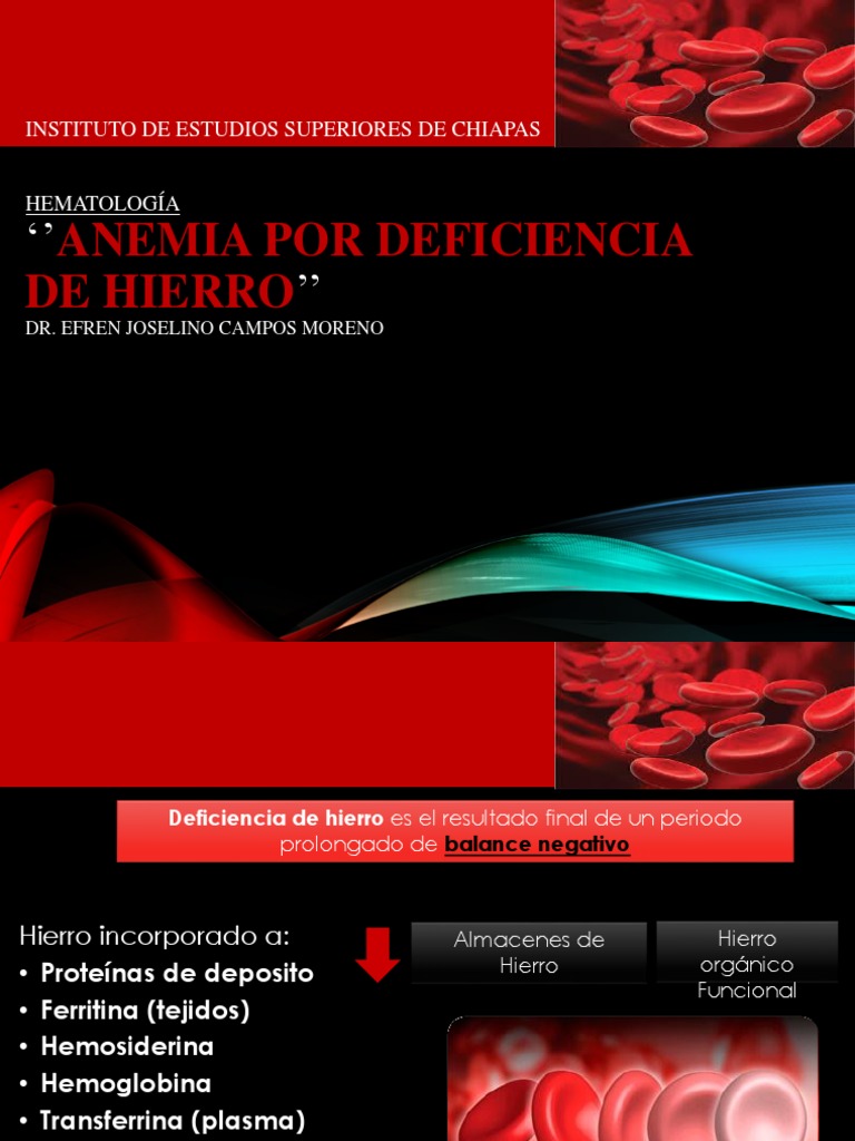 Anemia Por Deficiencia de Hierro | PDF | Especialidades Medicas | Medicina