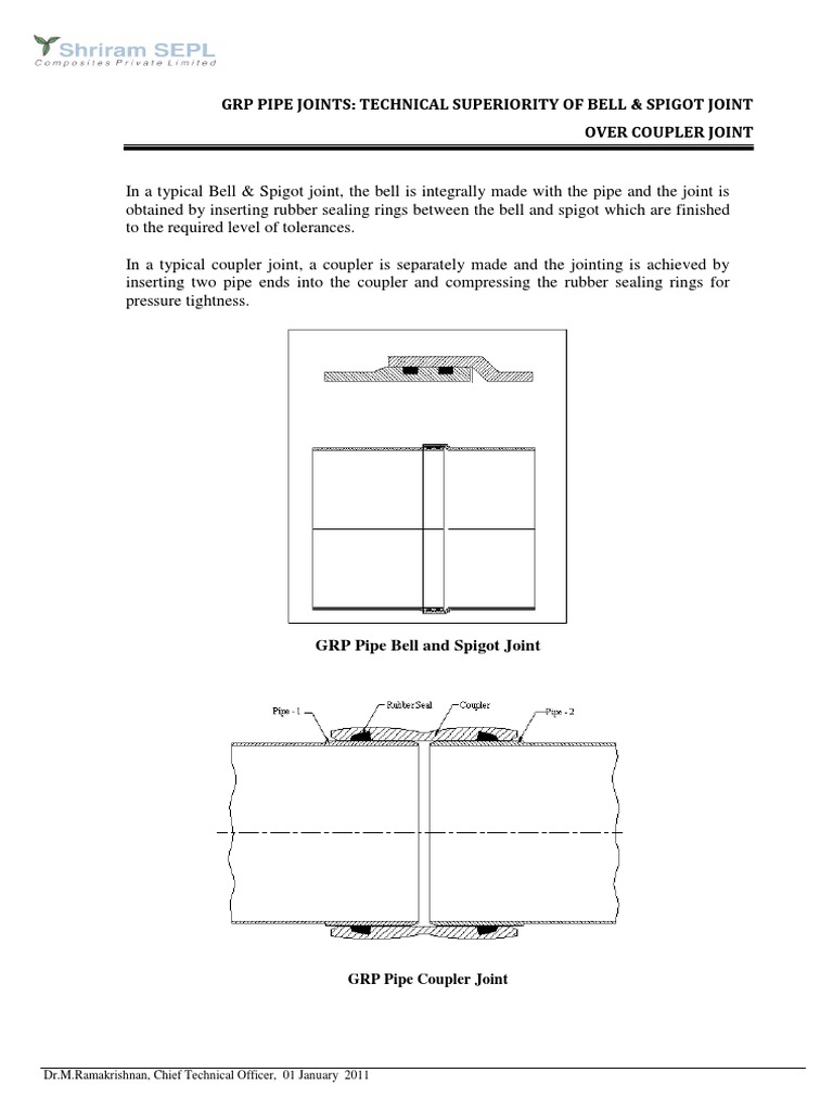 03 Technical Superiority of Bell Spigot Joint Over Coupler Joint | Tap ...