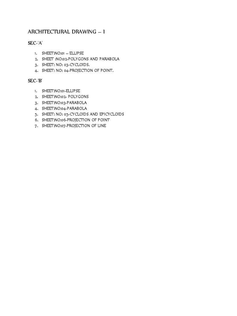 Architectural Drawing Techniques Overview | PDF