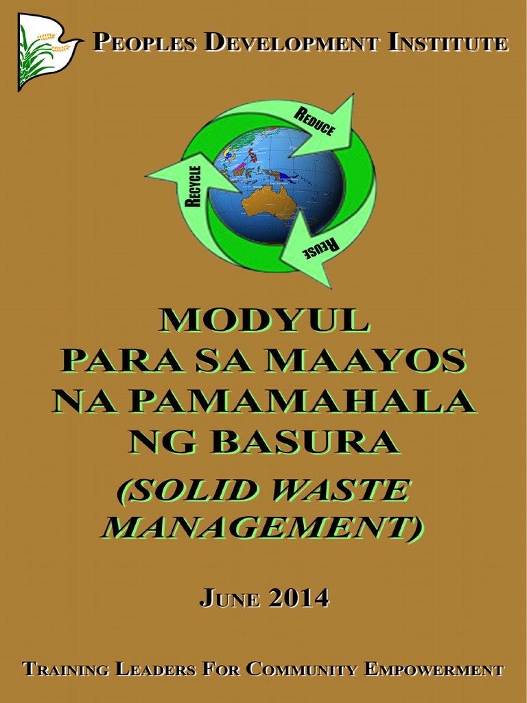 Solid Waste Management Training Module | PDF