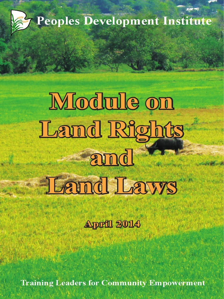 Module On Land Rights & Land Laws | PDF