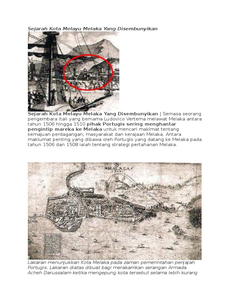 Sejarah Kota Melayu Melaka Yang Disembunyikan | PDF | Seni | Sejarah
