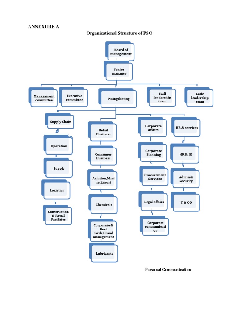 PSO Organizational Structure Overview | PDF | Business