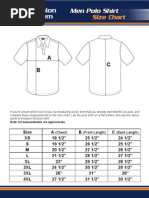 MENS and WOMENS Polo Measurement Chart | PDF