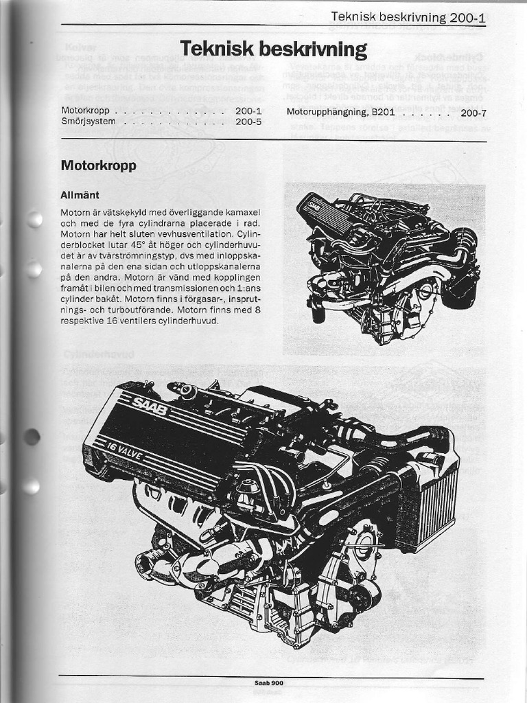 Saab 200 - Teknisk Beskrivning | PDF