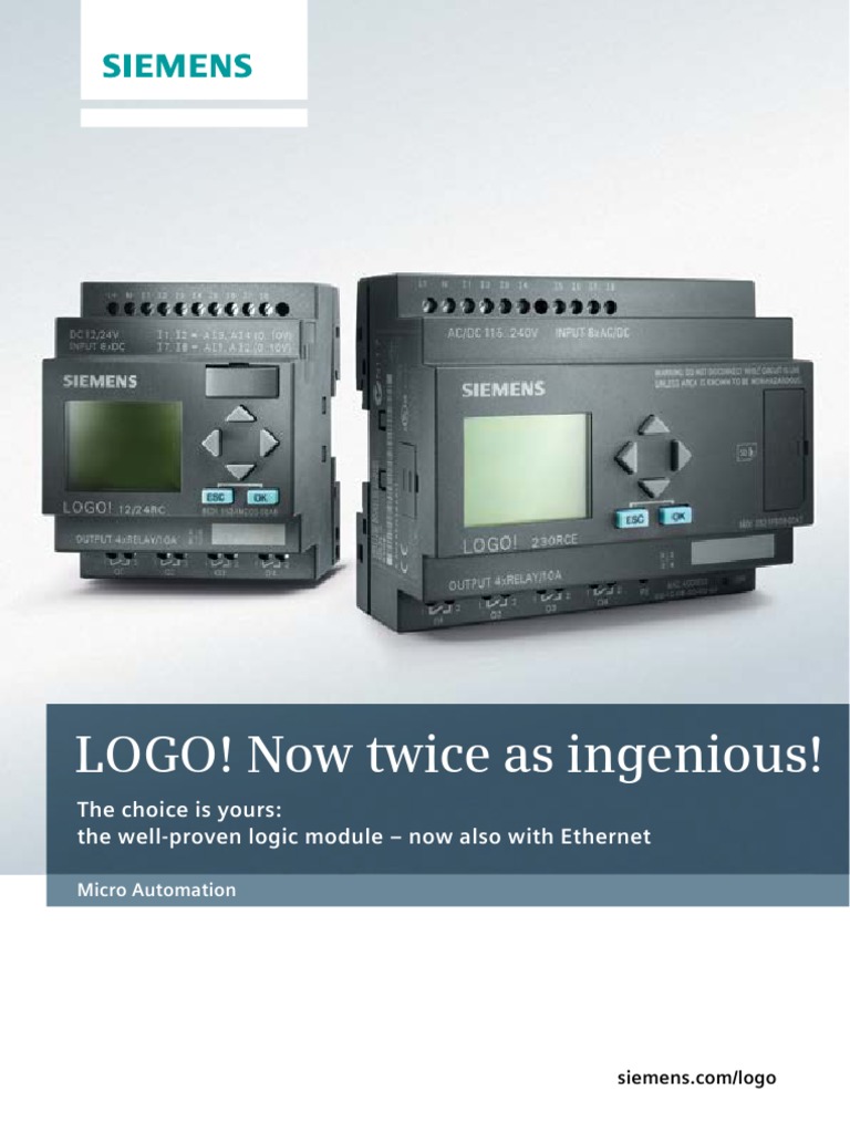 Siemens LOGO Brochure | PDF | Digital Technology | Computer Architecture
