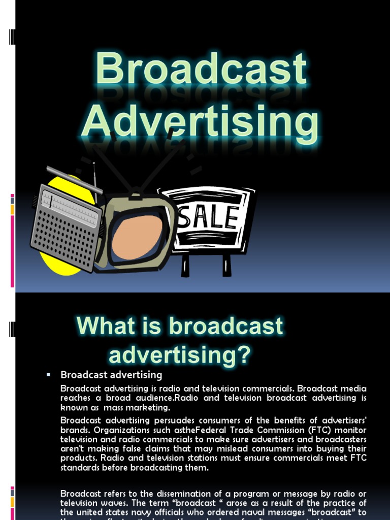 Broadcast Advertising | PDF | Advertising | Broadcasting