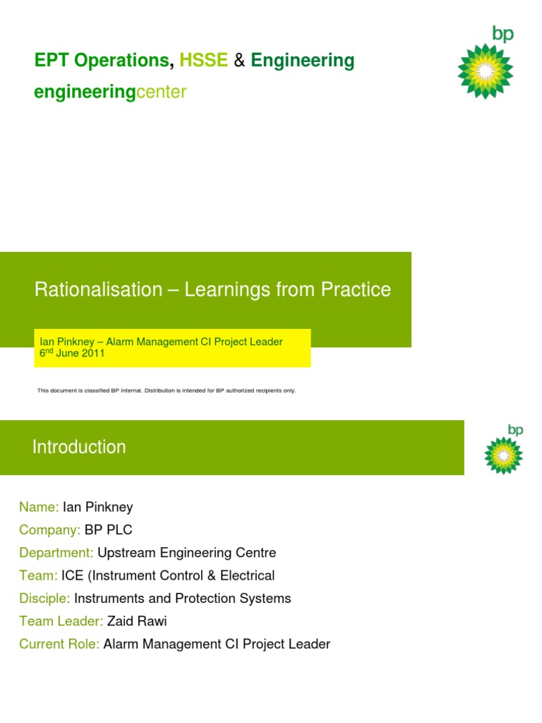 Alarm Rationalization Guidelines | PDF | Automation | Databases